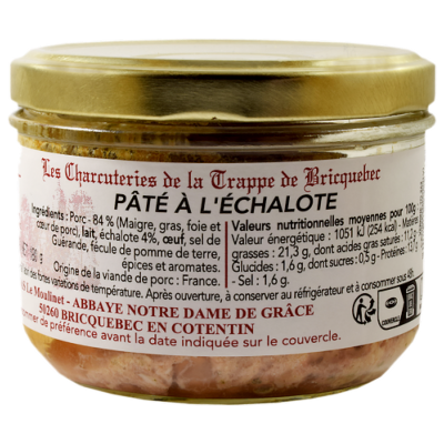 Pâté à l'échalote - 180g - Les Charcuterie de la Trappe - Abbaye de ...