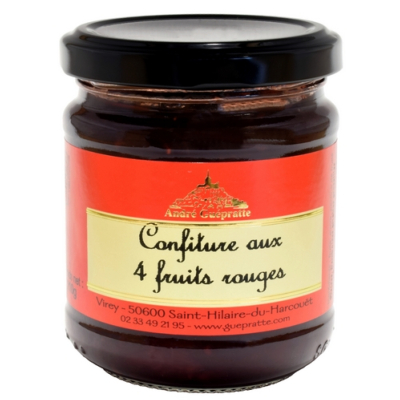 Confiture aux 4 fruits rouges - 210g - André Guépratte