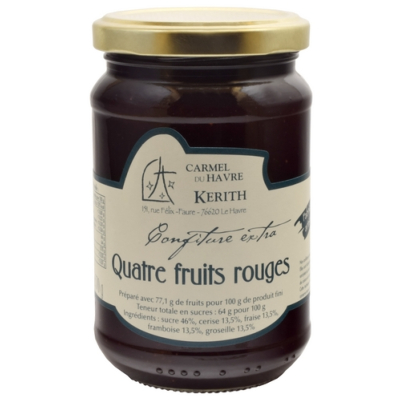 Confiture extra aux fruits rouges - 370g - Kerith